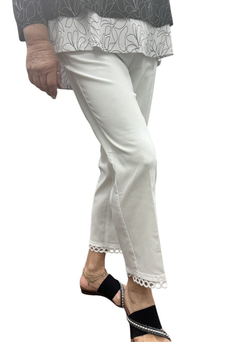 Pull On Crop Pant with Real Front and Back Pockets - Fashion Faze